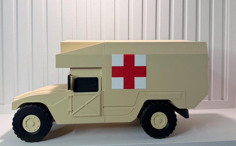 M988 MEDEVAC HMMWV Coin Holder | 3D Printed Military Ambulance Display ...