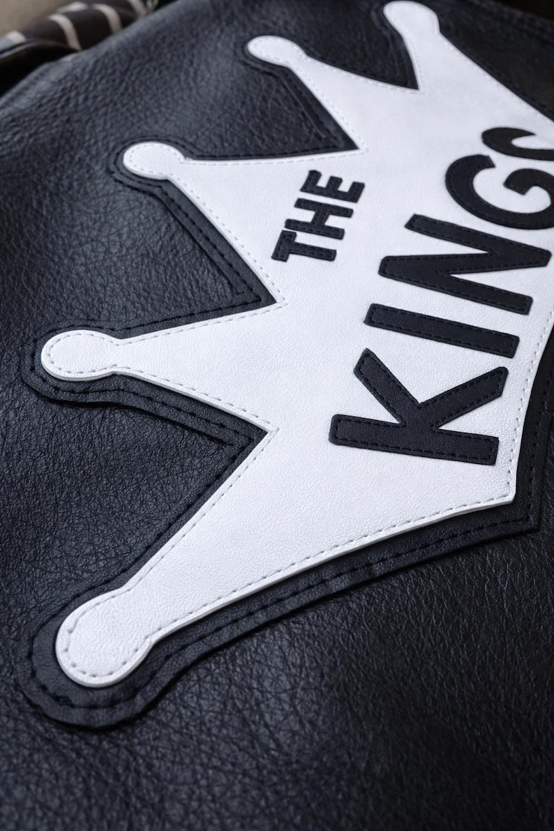 Fallout the Kings Inspired Black Leather Jacket | Handmade Moto Biker ...