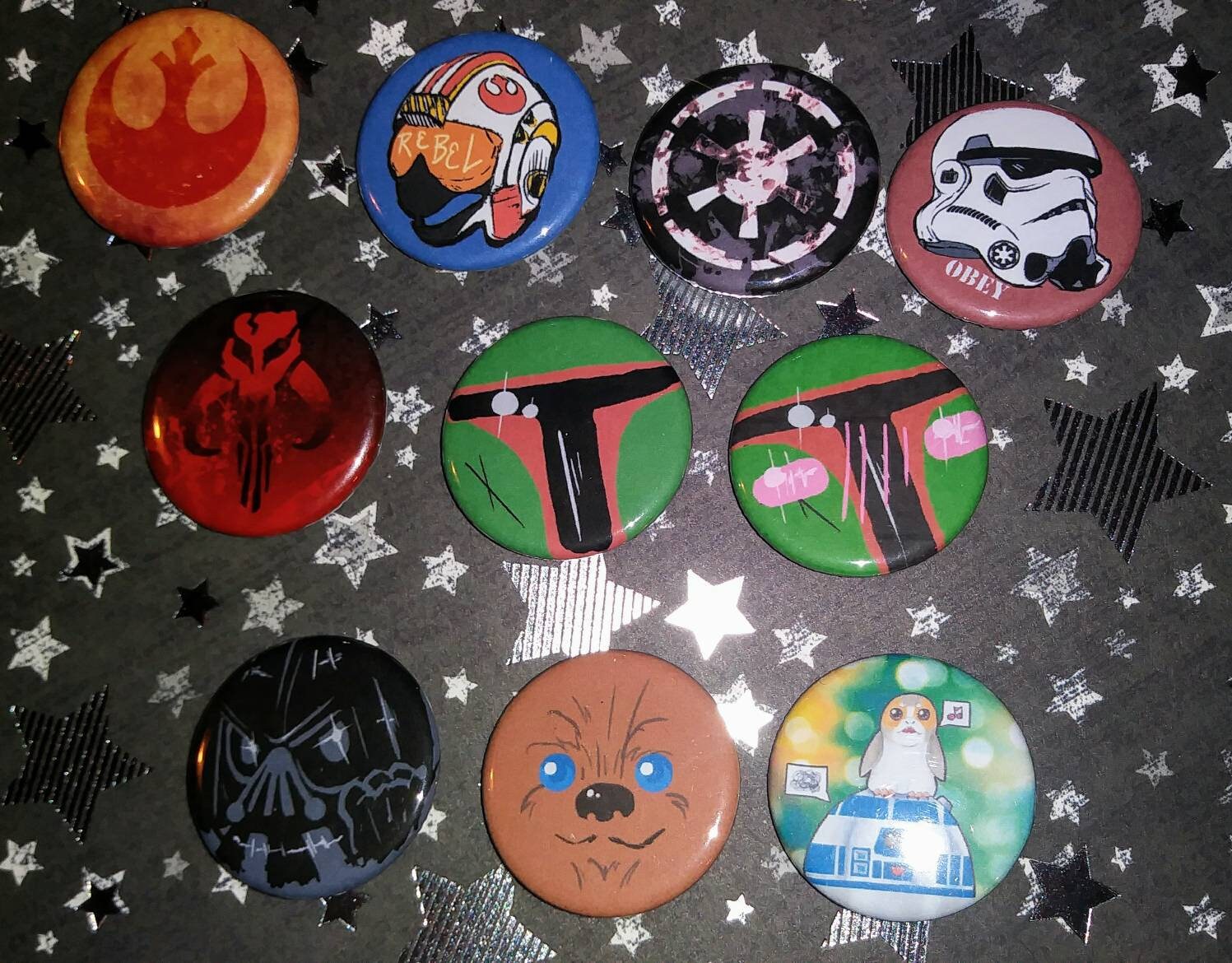 Star Wars Pinback Buttons - Etsy