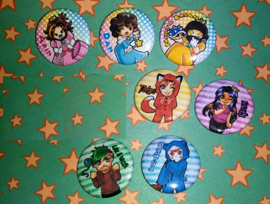 Youtube Gamer Buttons - Etsy