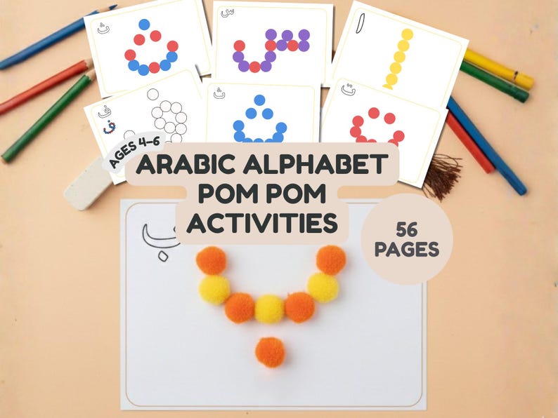 Arabic Alphabet Activity Mats for Toddlers & Preschool | Arabic Letters ...