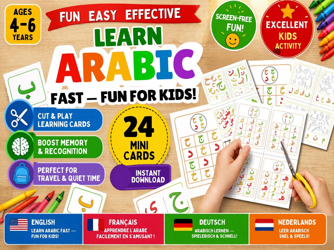 Arabic Alphabet Pocket Activities | Multilingual Color Count Circle ...