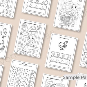 Hijaiyah Worksheets Bundle | Arabic Alphabet Alif–ya Printable ...