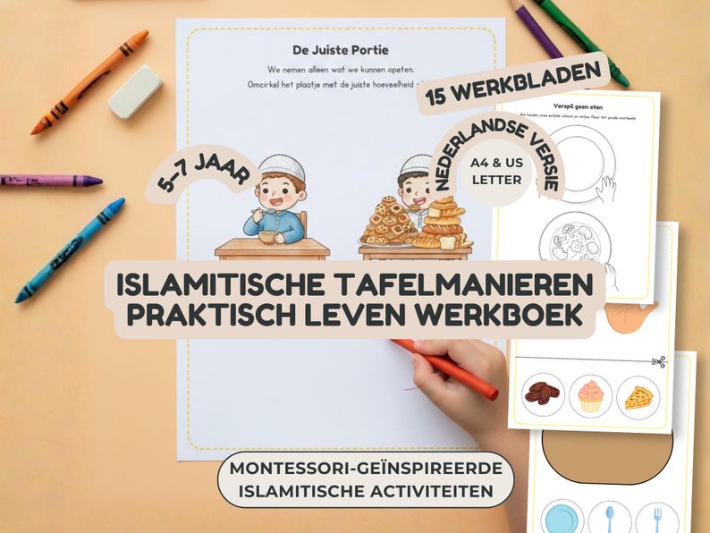 Islamitische Werkbladen Tafelmanieren | Soenna Eetgewoonten Voor ...