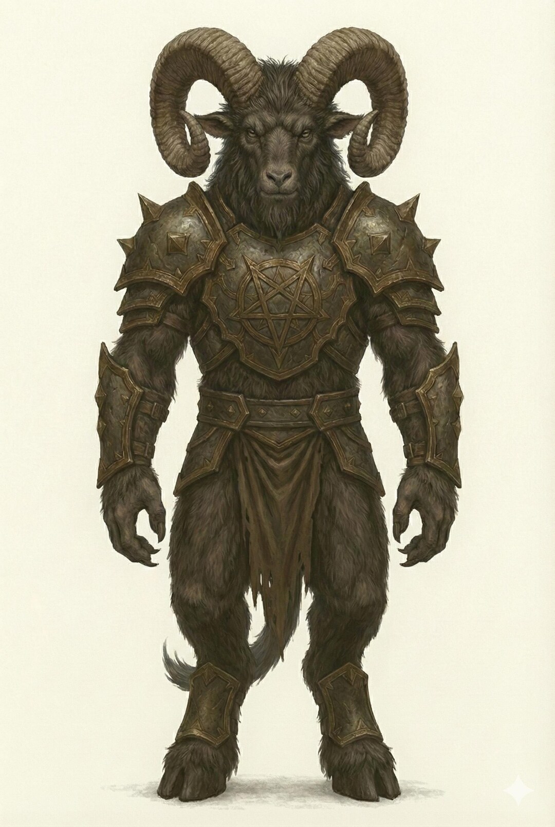 Goat Warrior STL File: 3D Printable Beastman Ram Soldier (digital ...