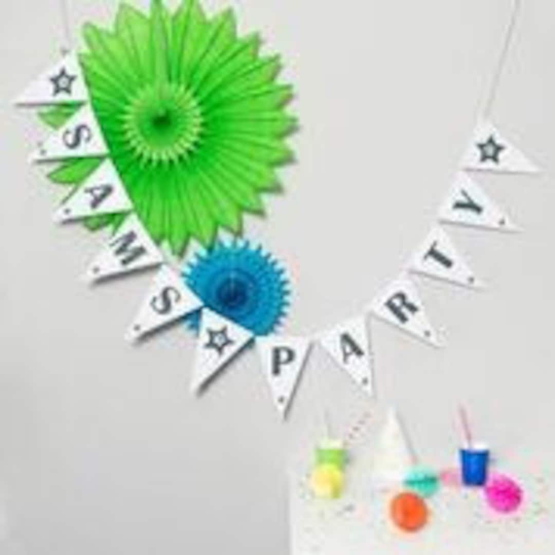 Personalised Party Bunting // Party Decoration // Birthday Party ...