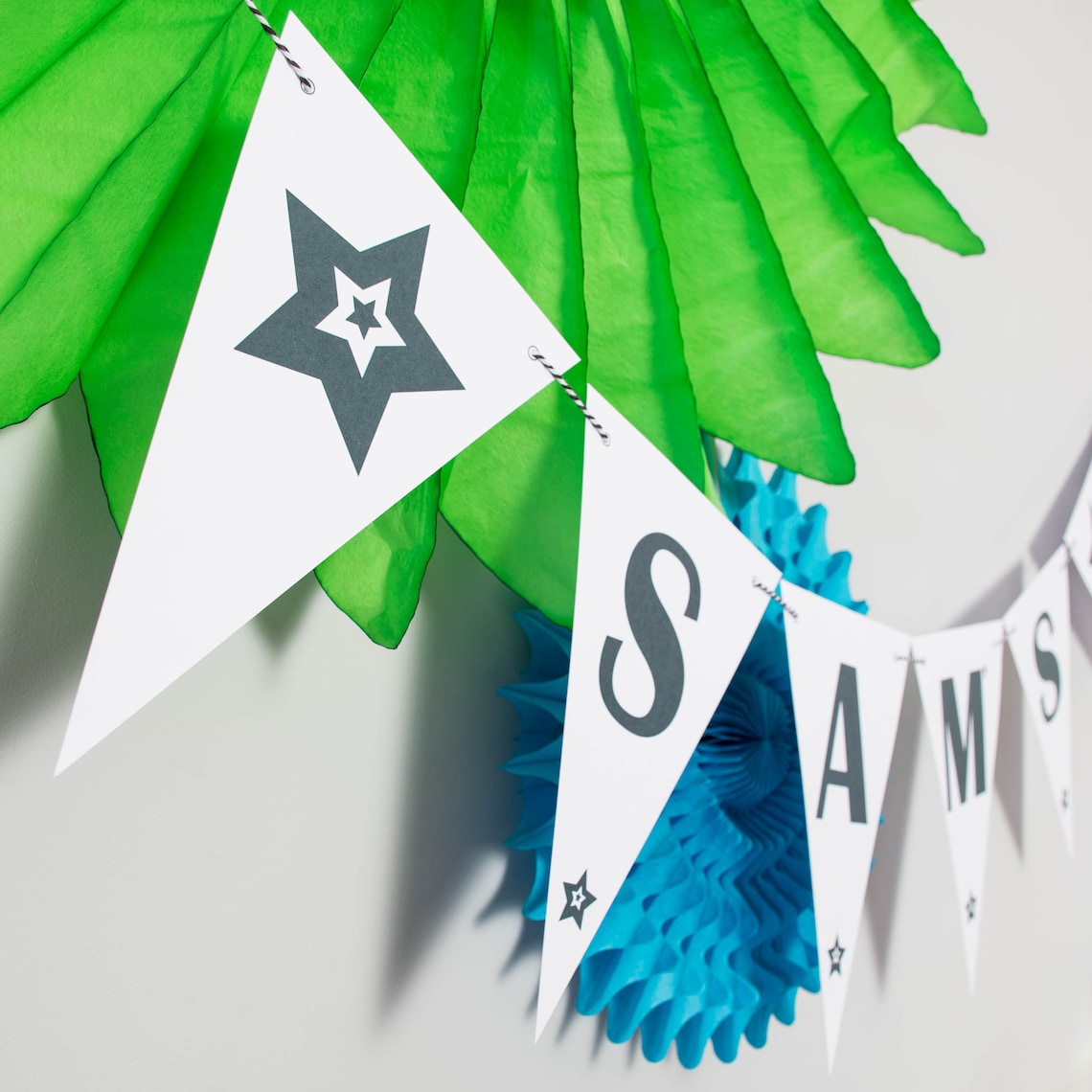 Personalised Party Bunting // Party Decoration // Birthday - Etsy