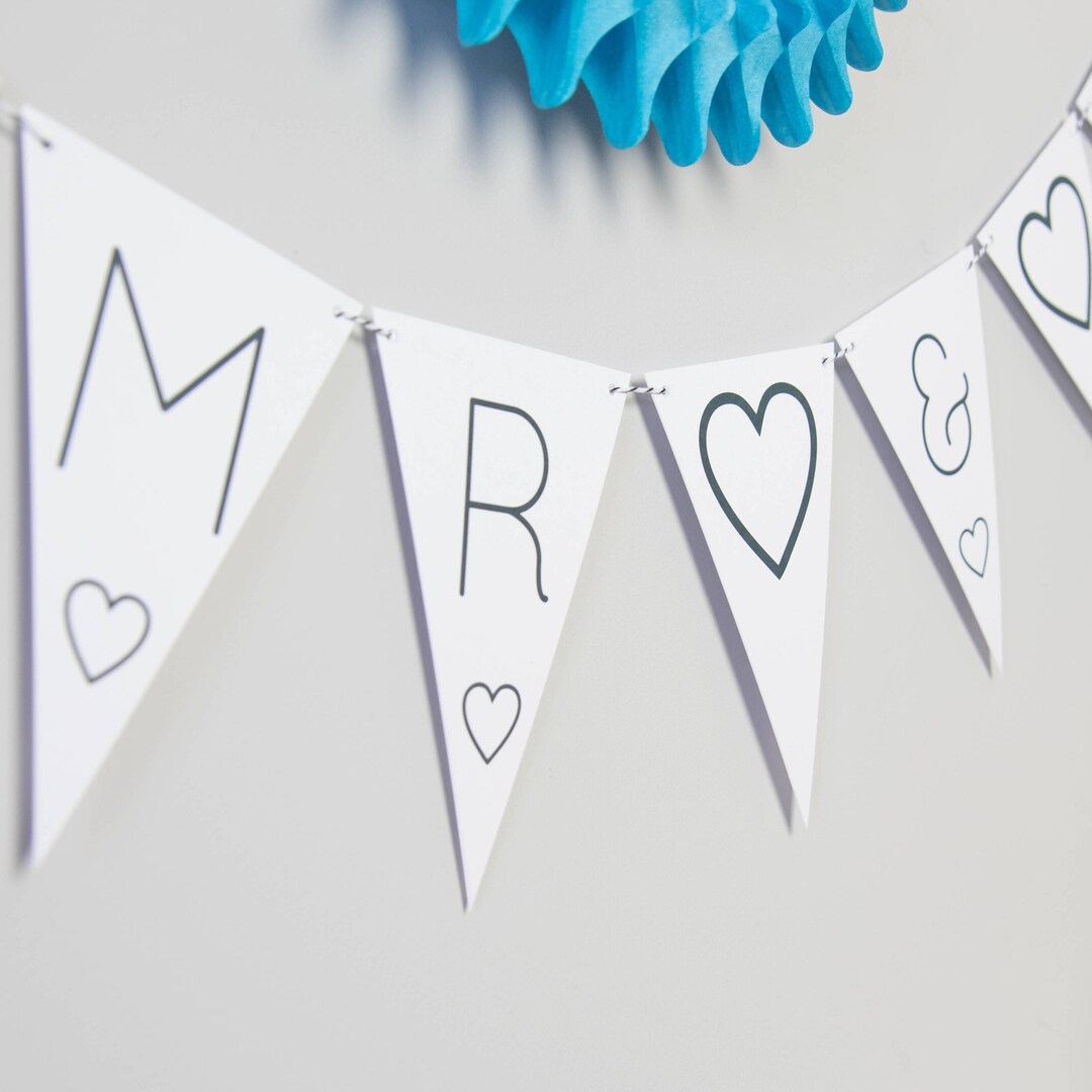 Mr & Mr Bunting // Mr Mr Decoration // Mr Mr // Mr Mr Banner // Gay ...
