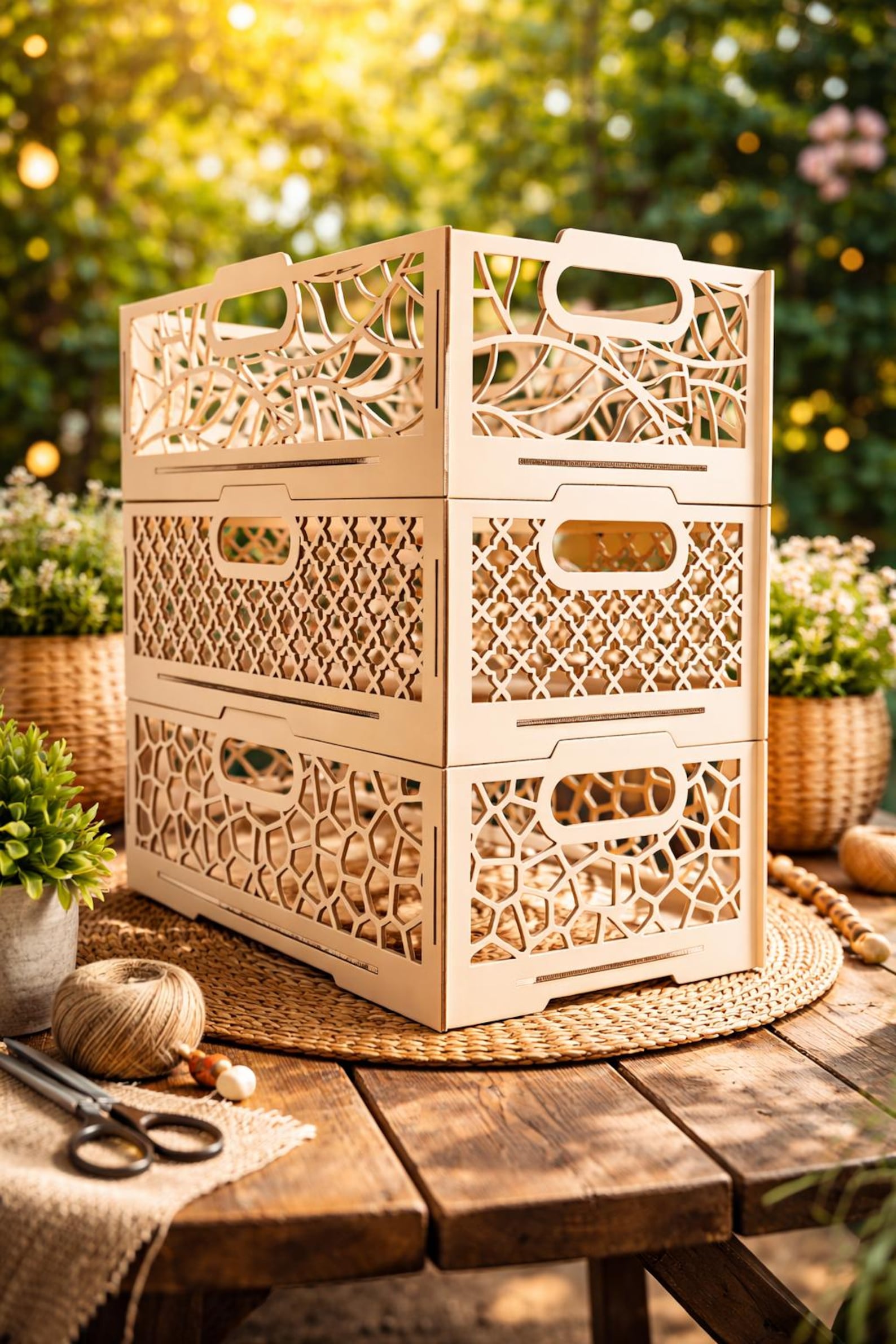 Laser Cut Stackable Crate SVG Templates – Wooden Storage Box Bundle - Etsy