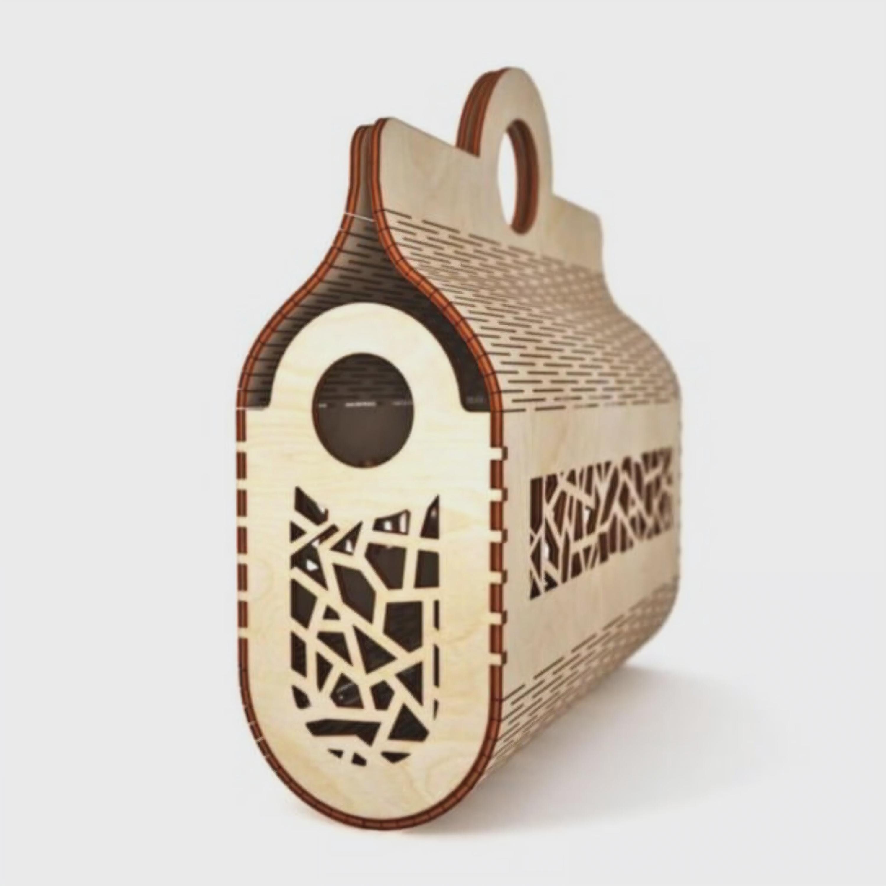 Laser Cut Wooden Purse SVG | Plywood Handbag Template (digital File) - Etsy