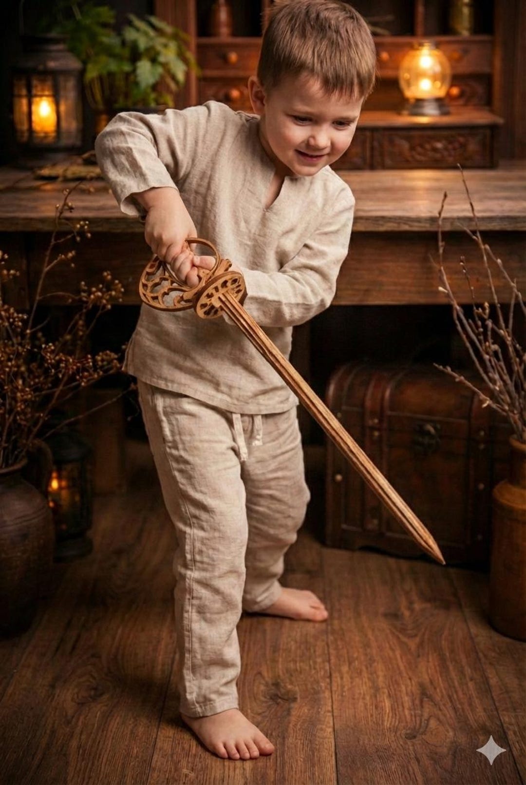 Wooden Epee Sword SVG – Laser Cut Musketeer Toy Sword for Kids (digital ...