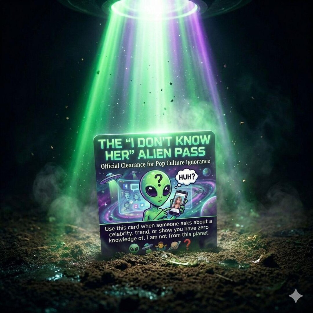 The "i Don't Know Her" Alien Pass Card - Etsy