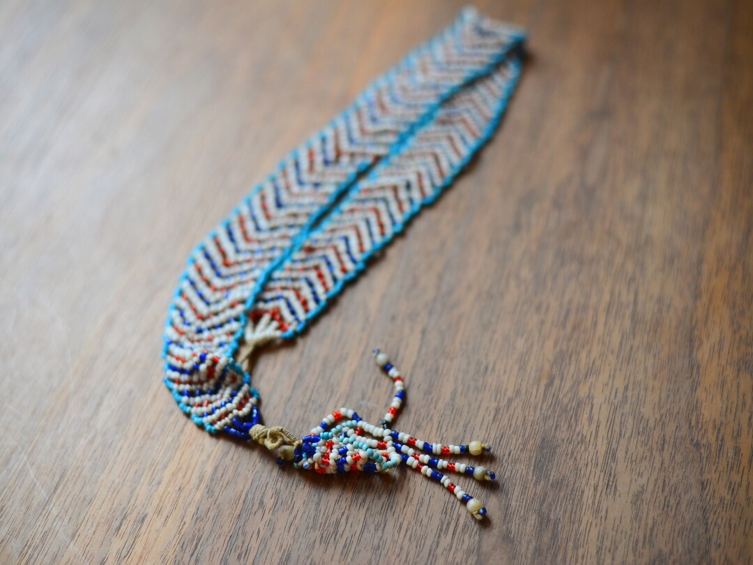 Beaded Kuchi Pendant / Tribal Fusion Jewelry Tribal Headpiece Afghani ...