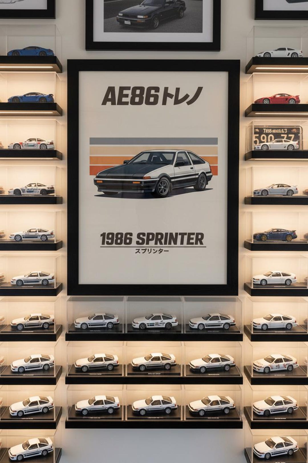 AE86 Sprinter Poster 1986 | JDM Car Wall Art | Retro Japanese Sports ...