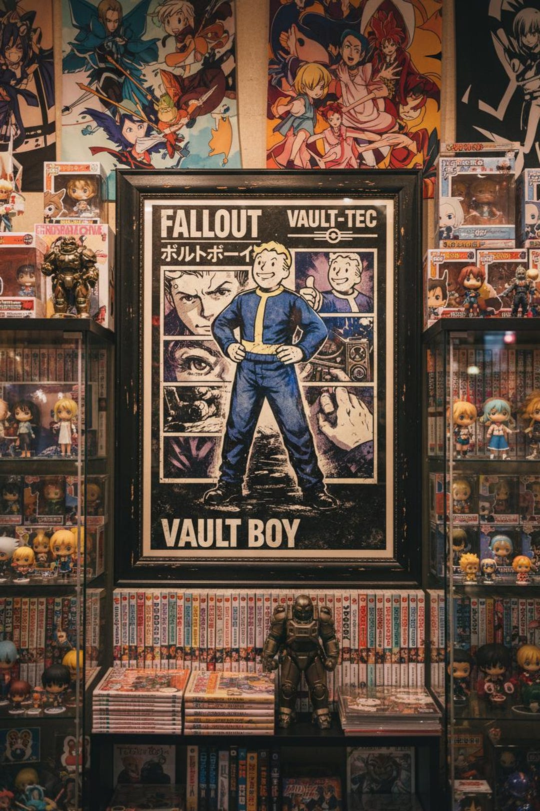 Fallout Vault Boy Poster Retro Game Wall Art Vault Tec Propaganda Print ...