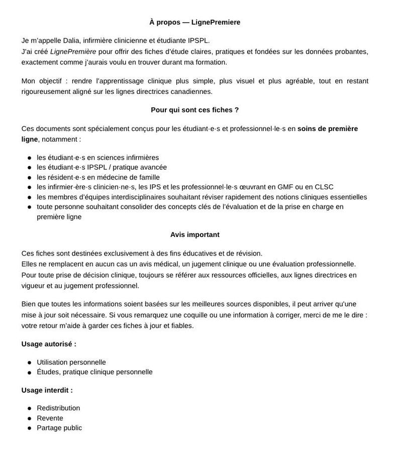 Clinical Fact Sheet: Dyslipidemia | FR + EN | NP, Nurse, Medicine ...