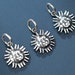 Sterling Silver Sunshine Charm Bali Charm Silver Sun Ethnic - Etsy