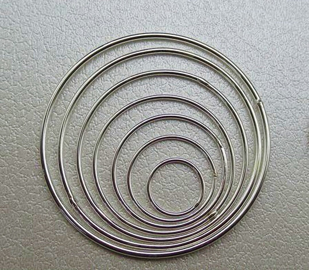 Sterling Silver Loop Close Jump Ring 10mm 15mm-40mm Large Loop Earring ...