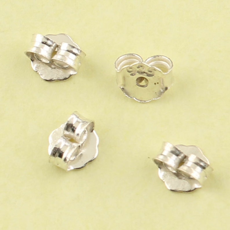 20pcs 4mm 925 Sterling Silver Earring Backs Butterfly - Etsy