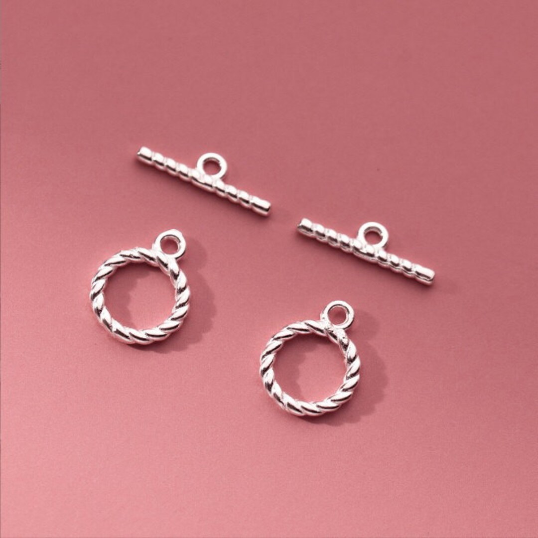 Silver Clasp OT Clasp 9mm Silver Connector Clasp Silver Finding ...