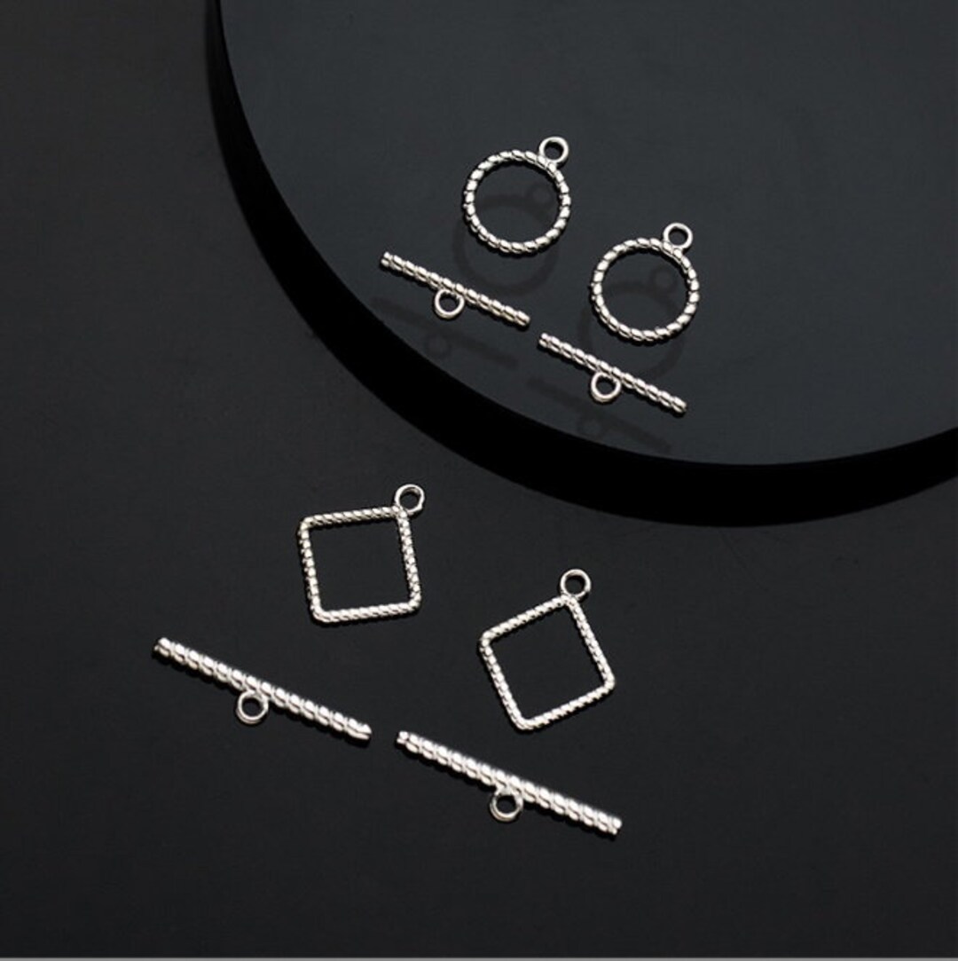 925 Sterling Silver OT Clasp Silver Necklace Clasp Silver Connector ...