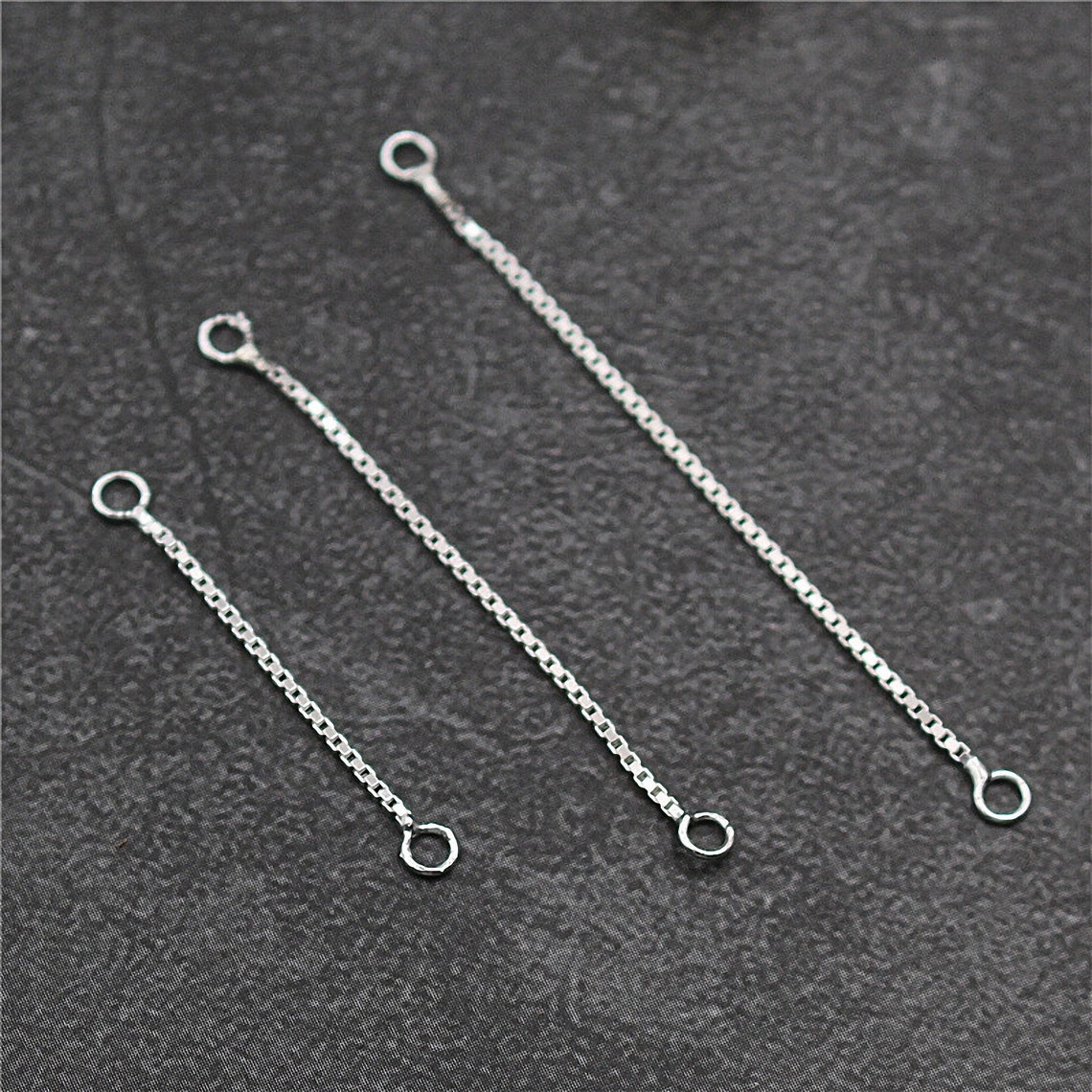 Sterling Silver Extend Chain Box Chain Extend Rolo Extend - Etsy