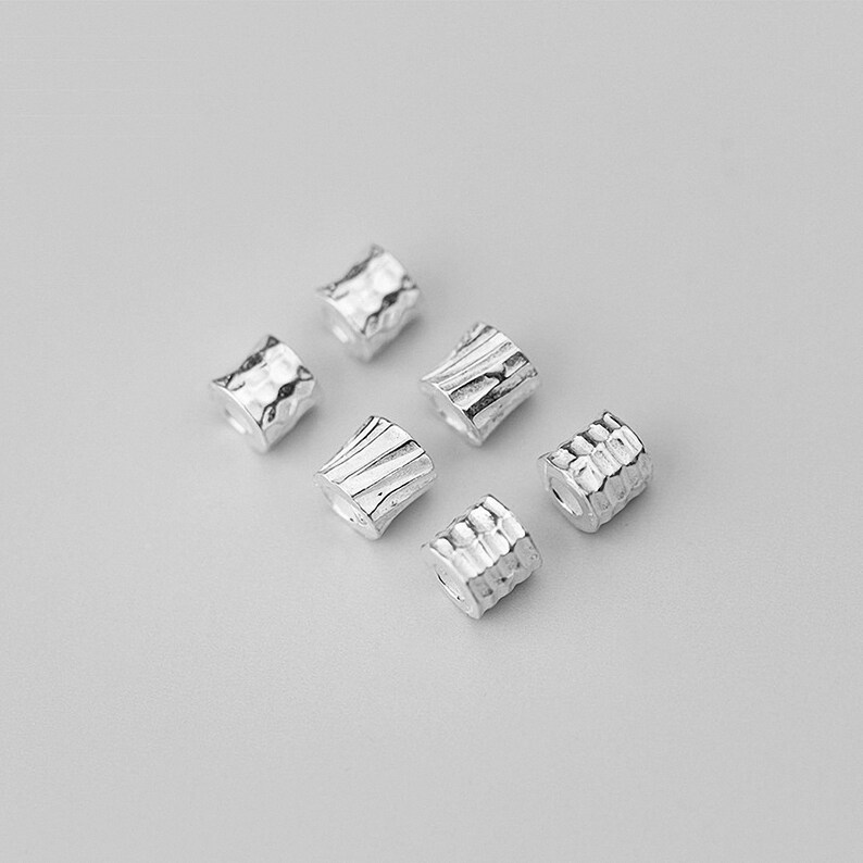 Sterling Silver Beads Tube Beads Tube Bead Pattern Tube - Etsy