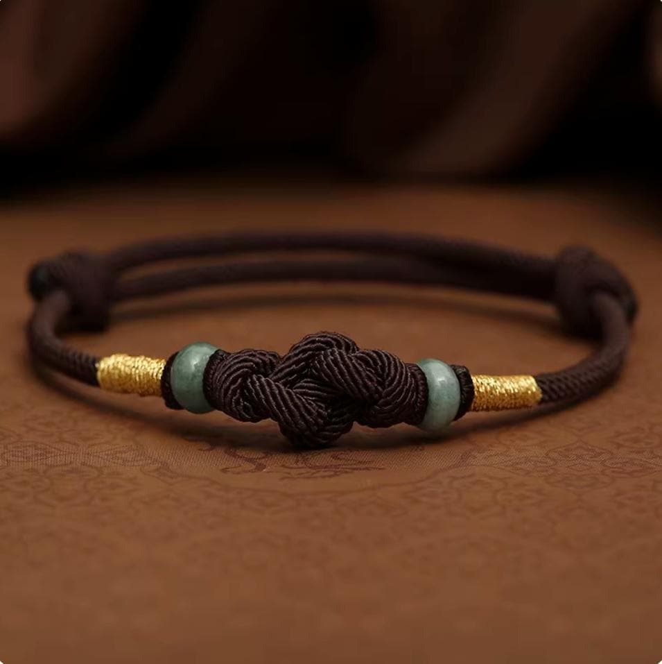 Lucky Red String Chinese Knot Braided String Bracelet Protection Wealth ...
