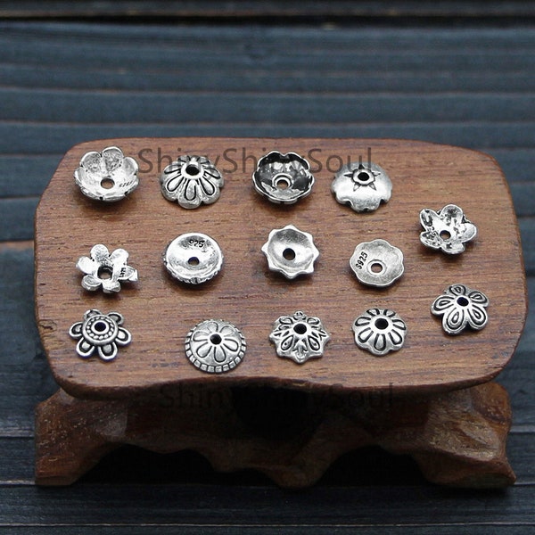 Gemstone Flower Bead - Etsy