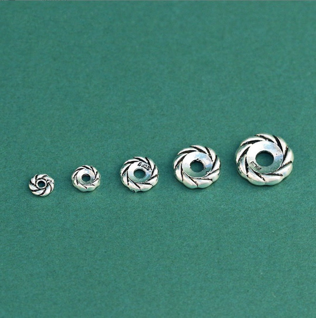 925 Sterling Silver Ethnic Beads Findings Spacer5-12mm Silver - Etsy