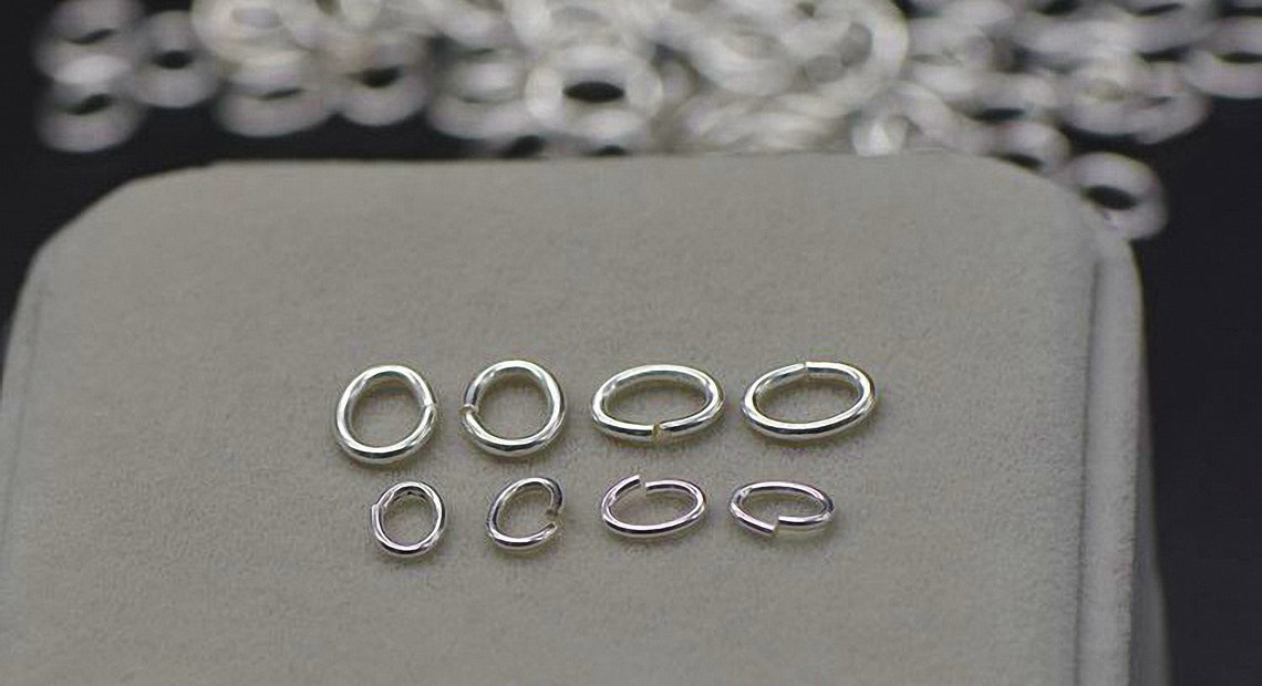 50pcs Sterling Silver Jump Ring Oval Open Egg Jump Ring | Etsy