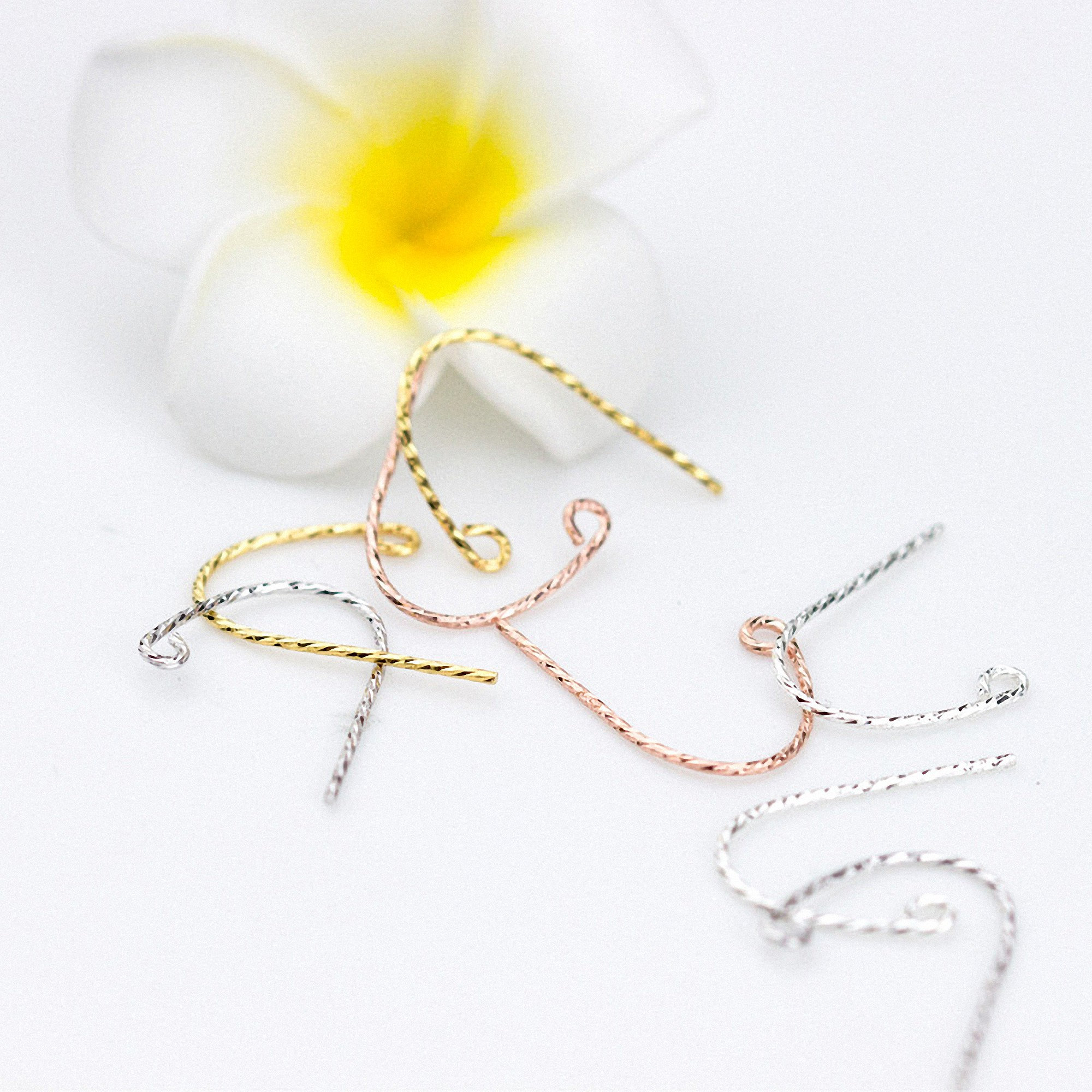 10-100pcs Sterling Silver Ear-wires Twist Ear Wires s925 ear | Etsy