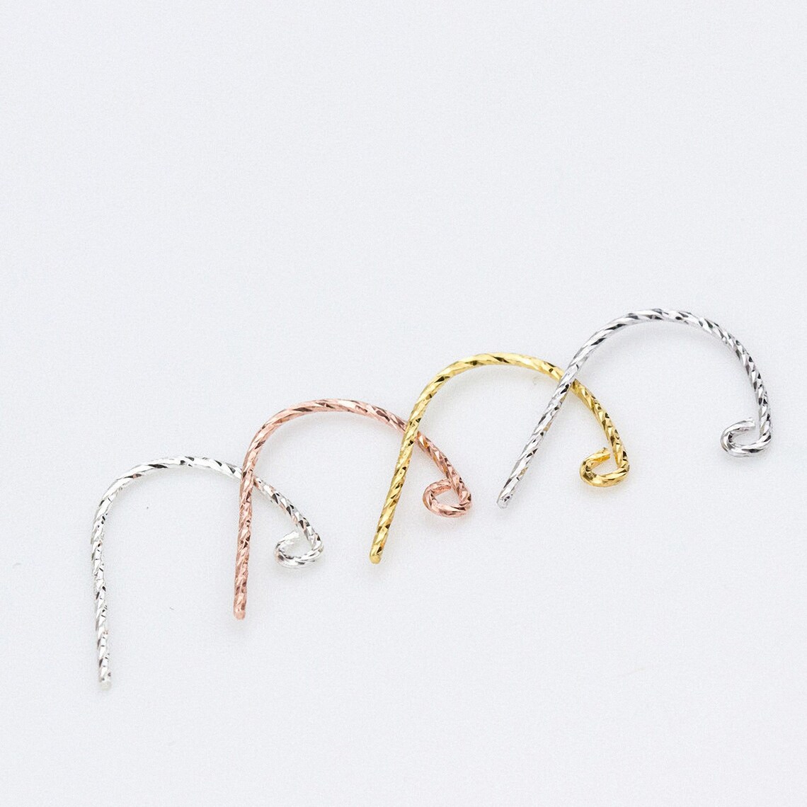 10-100pcs Sterling Silver Ear-wires Twist Ear Wires S925 Ear - Etsy