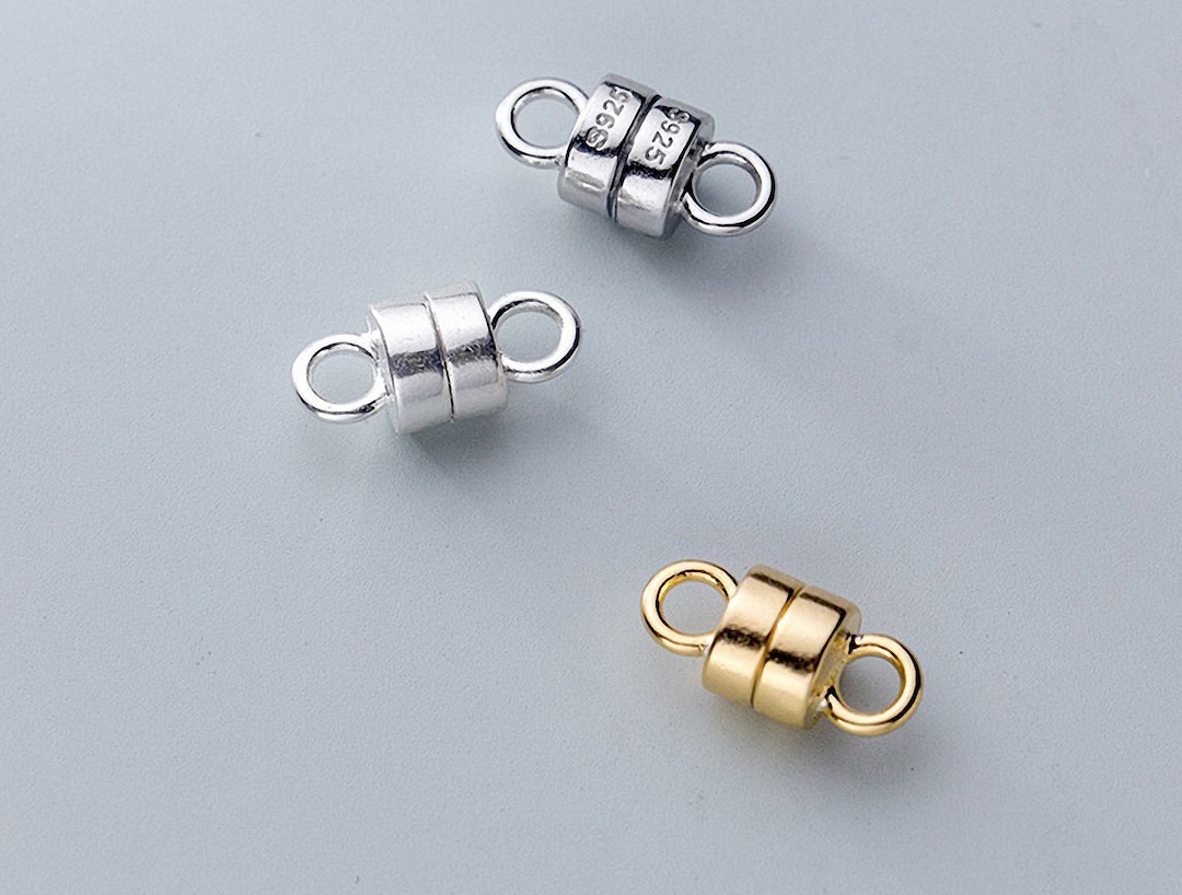 Sterling Silver Clasp Magnetic Clasp Magnetism Clasp, Bracelet Clasp ...