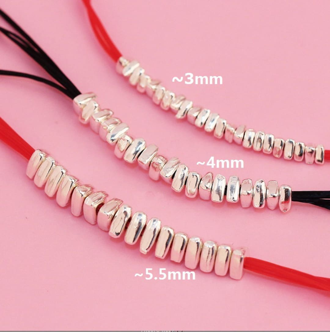 925 Sterling Silver Spacer Bead Triangle Bead Triangle Spacer Silver ...