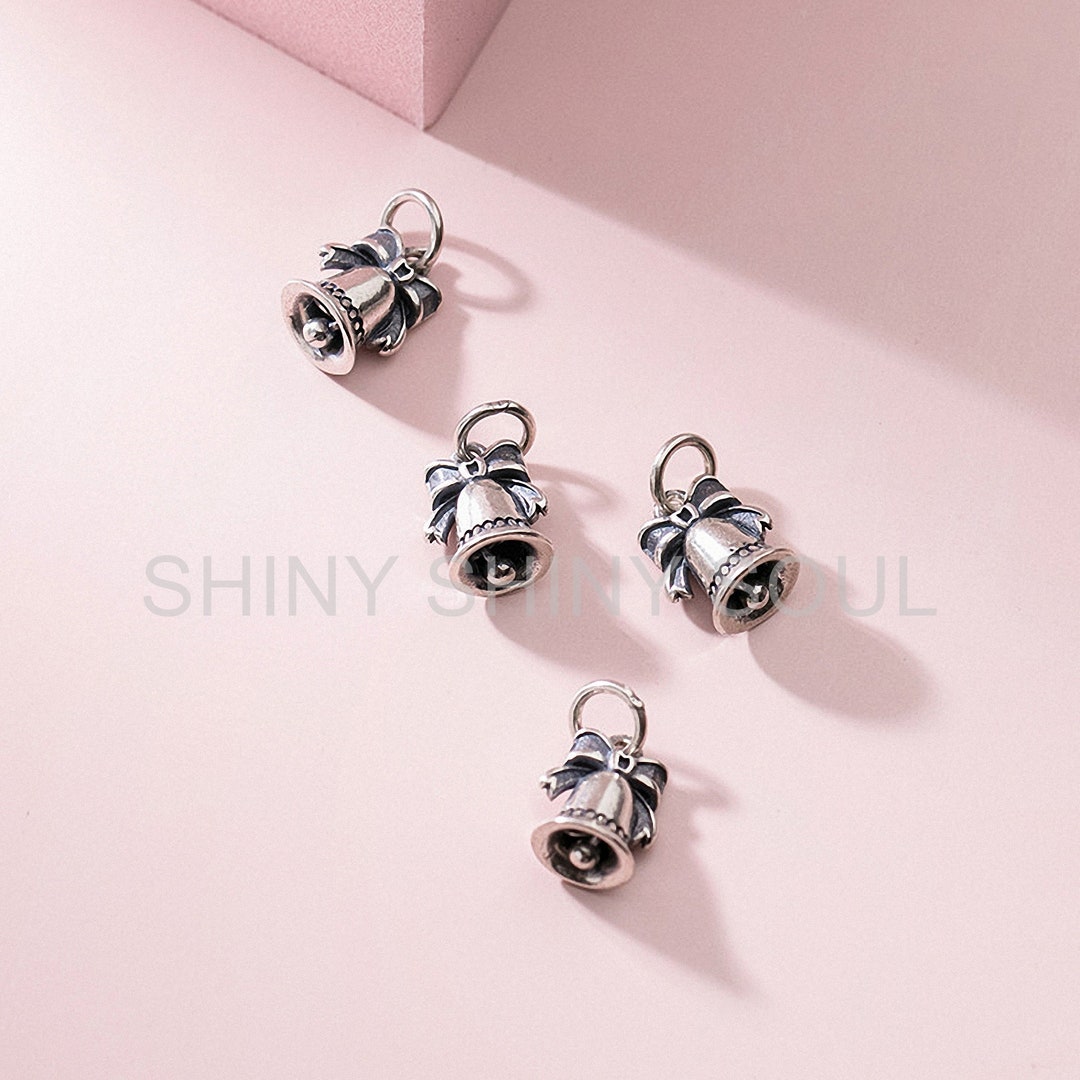 Sterling Silver Bell Charm / Jingle Bell Charm / Bracelet - Etsy