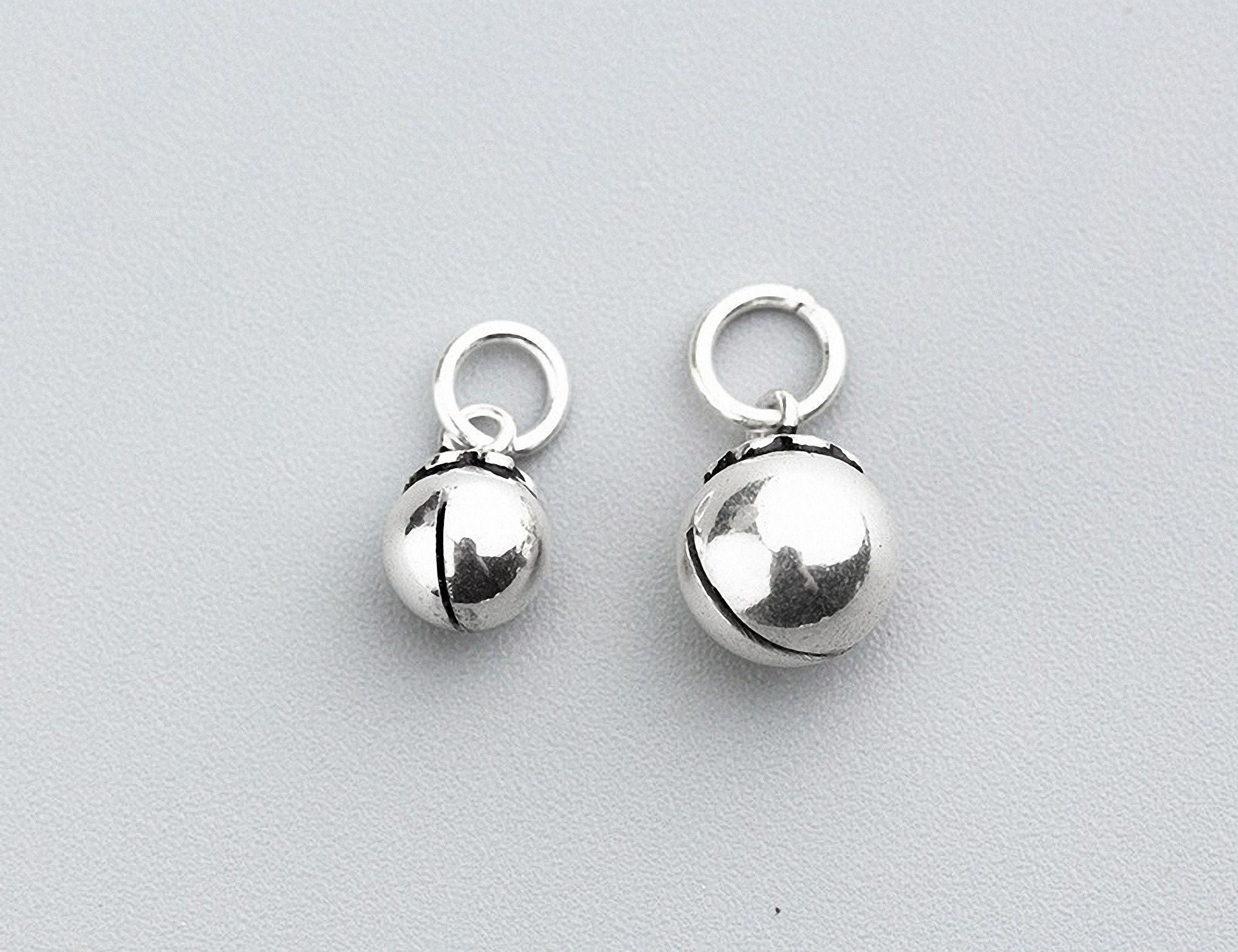 Sterling Silver Bell Charm Silver Bell Pendant Silver Bell - Etsy