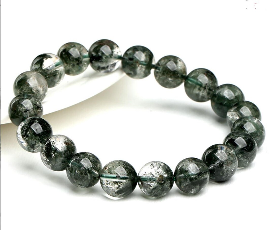 Green Phantom Quartz Natural Bead Green Ghost Crystal Beads Wealth ...