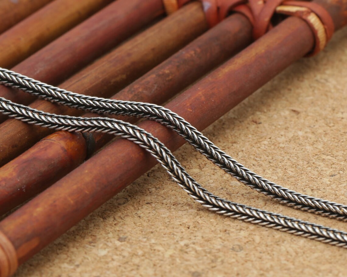 925 Sterling Silver Herringbone Chain 2mm Silver Fishbone Necklace ...