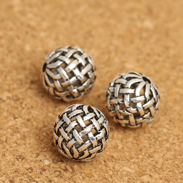 Antique Silver Beads - Etsy