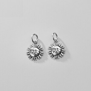Sterling Silver Sunshine Charm Bali Charm Silver Sun Ethnic - Etsy