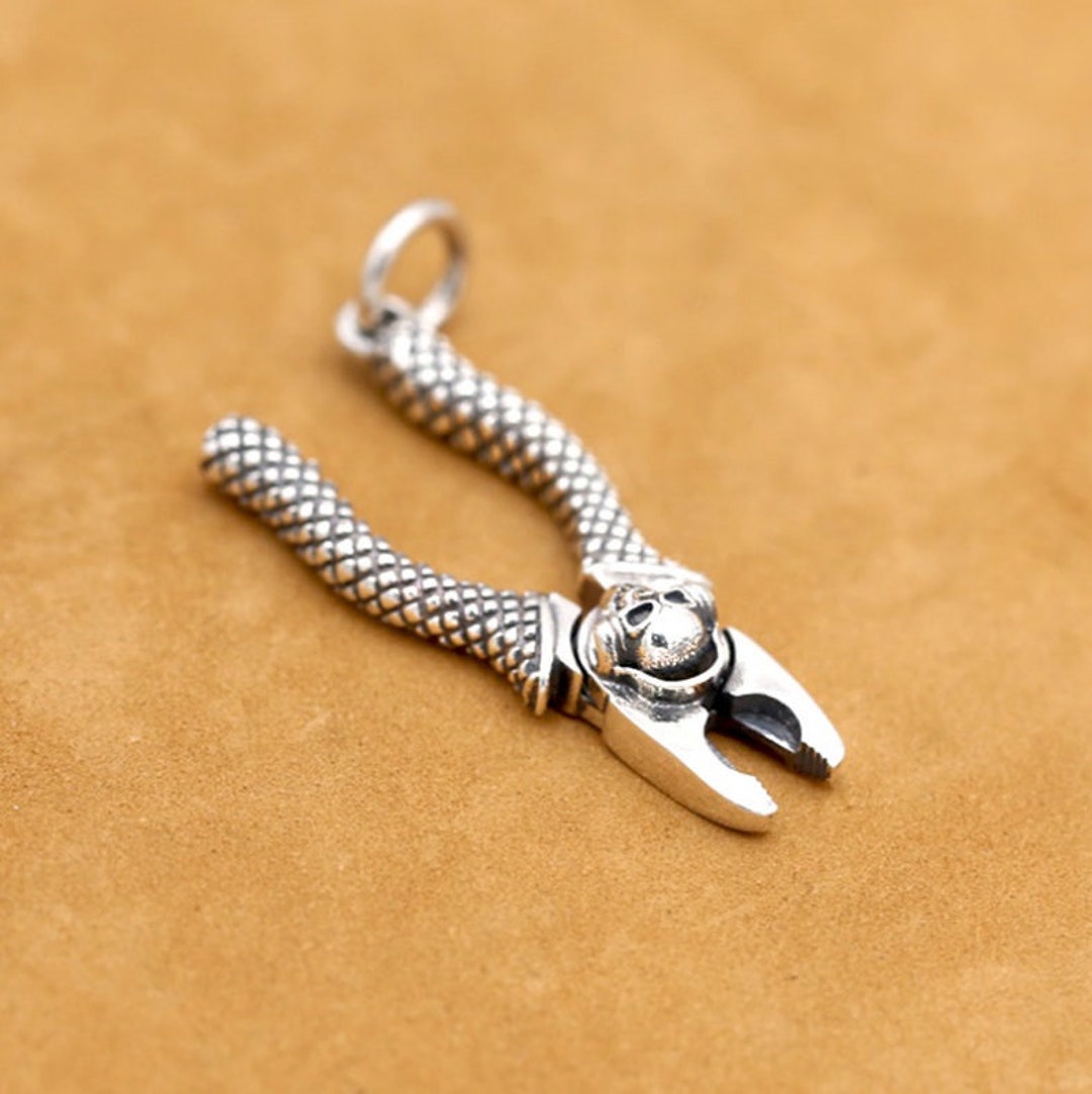 925 Silver Vice Pendants Silver Plier Pendant Silver Skull Vice Pendant ...