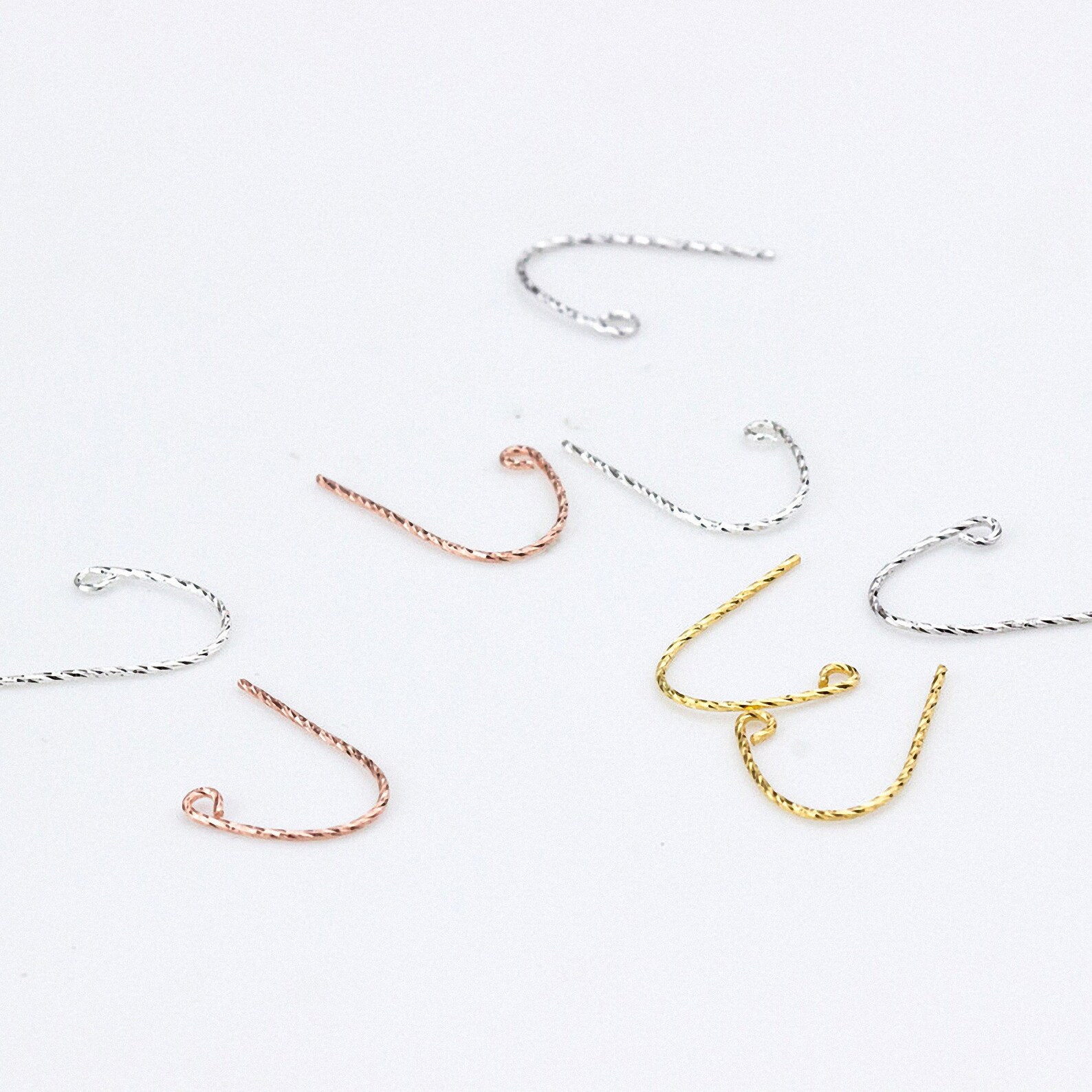 10-100pcs Sterling Silver Ear-wires Twist Ear Wires S925 Ear - Etsy