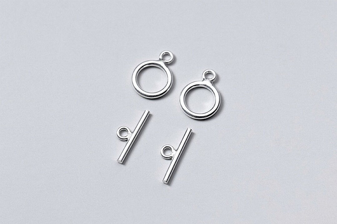 Sterling Silver OT Clasp 10mm Silver Toggle Clasps, Jewelry Clasp ...