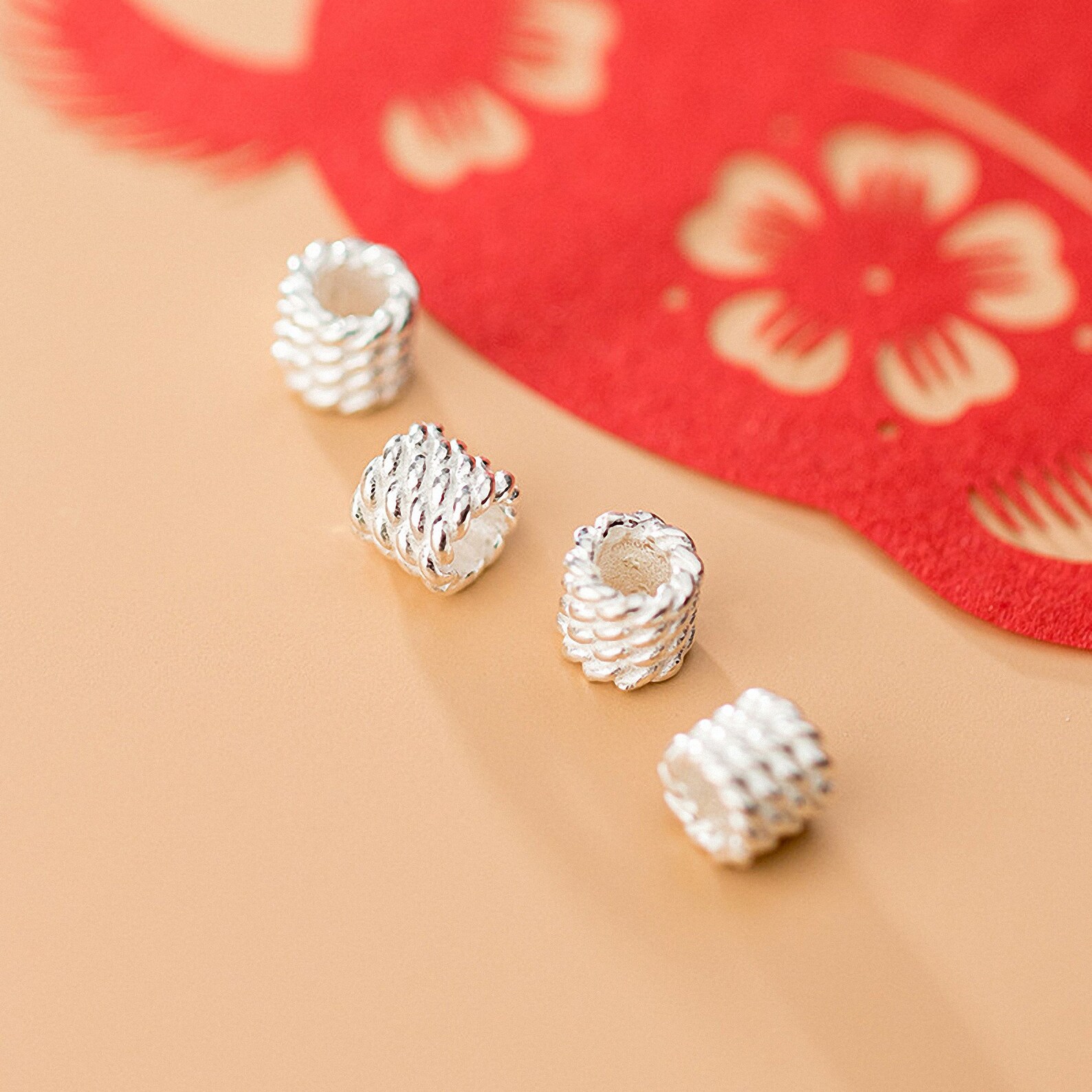 Sterling Silver Tube Bead 6mm Tube Spacer Braid Robe Tube - Etsy