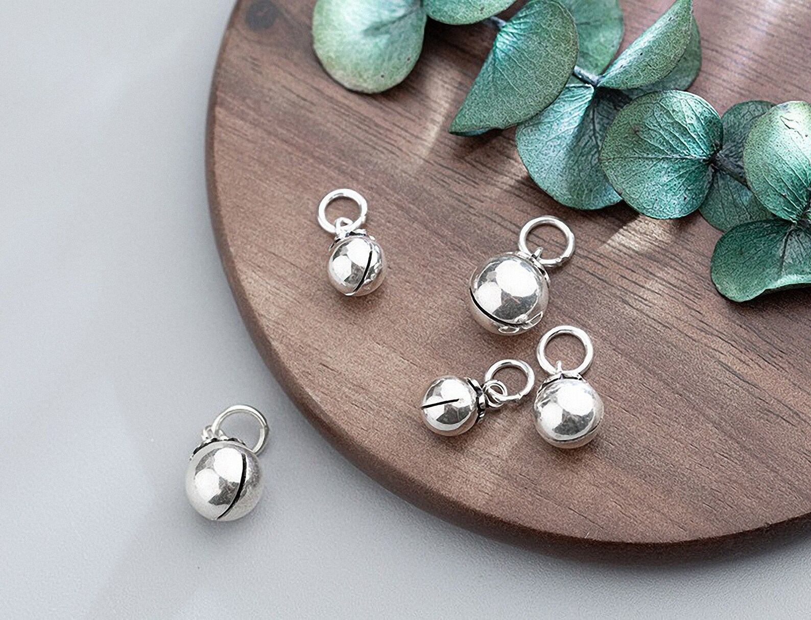 Sterling Silver Bell Charm Silver Bell Pendant Silver Bell - Etsy