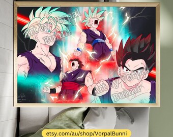 Gohan Beast Close-up Metal Print 12"x12" - Etsy