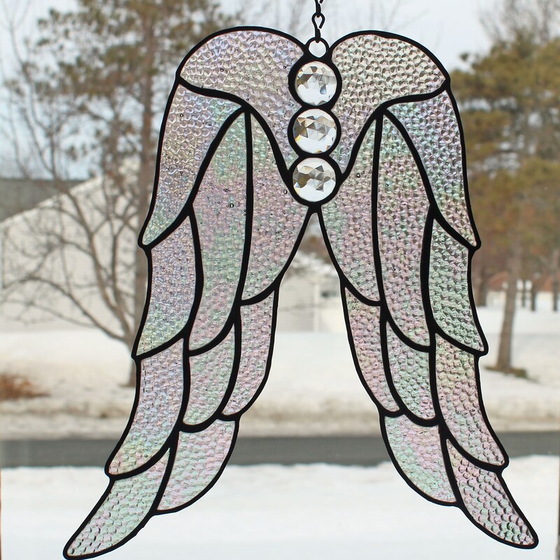 Angel Wings Stained Glass - Etsy