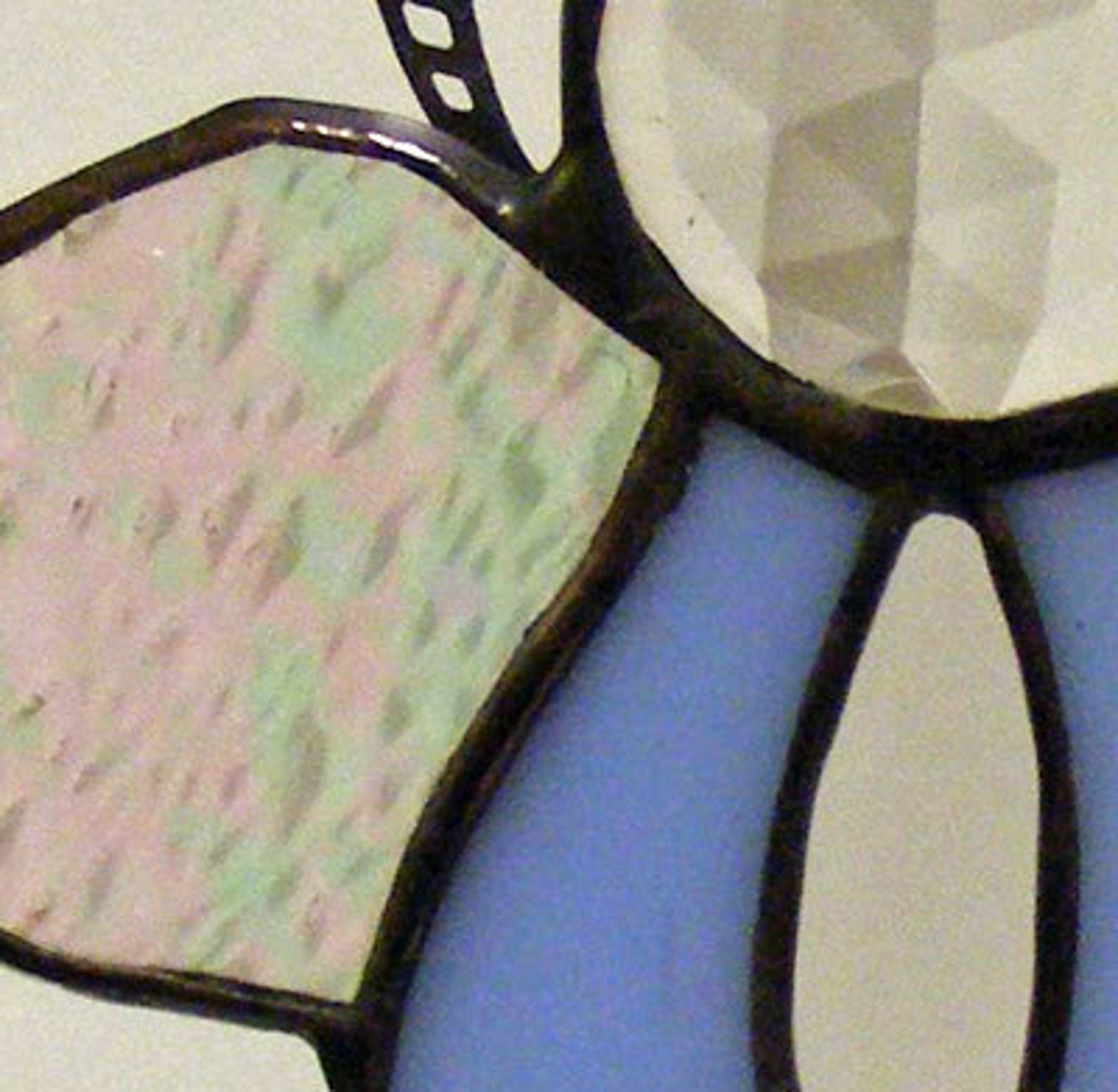 Stained Glass Ribbon Awareness Angel Periwinkle | Etsy