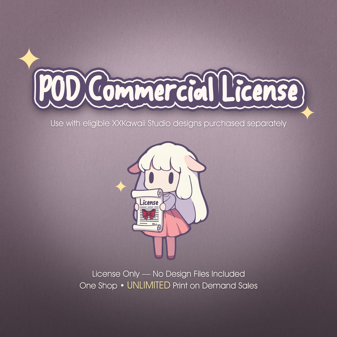 Xxkawaii Studio Print on Demand License | Unlimited Sales - Etsy